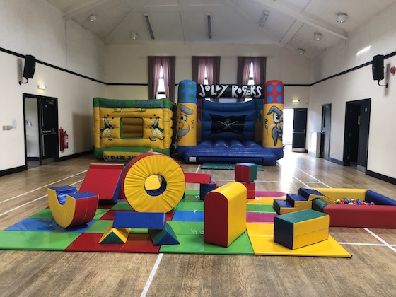 2 x inflatables & Large Soft play.